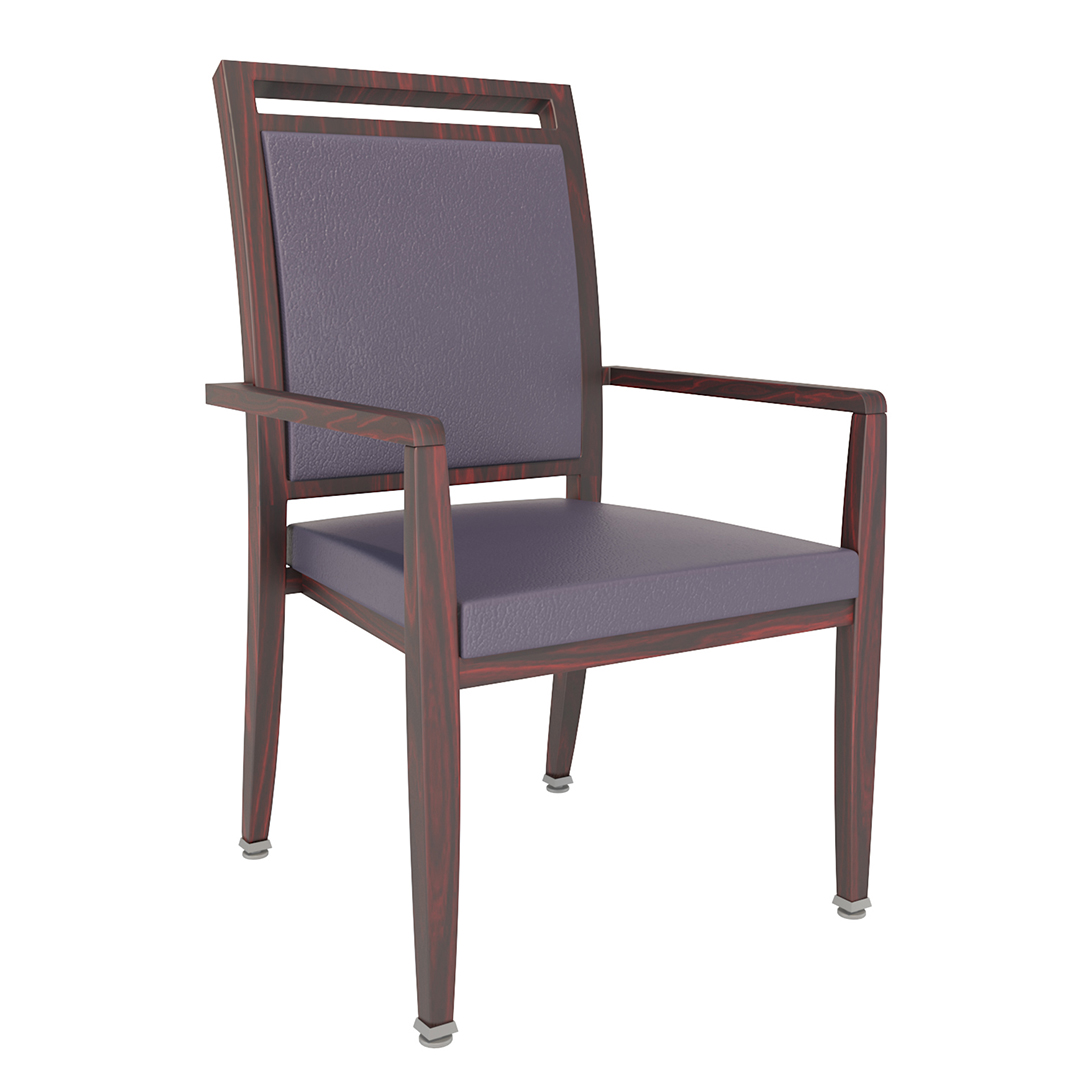 9202-1 Aluminum Stacking Arm Chair